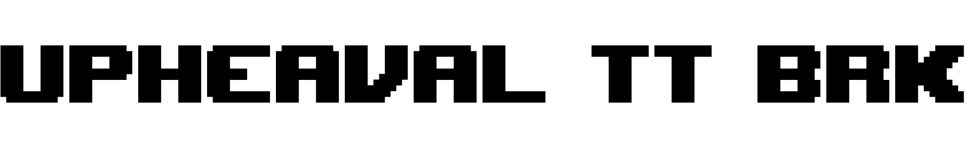 Upheaval TT BRK - Abstract Fonts - Download Free Fonts