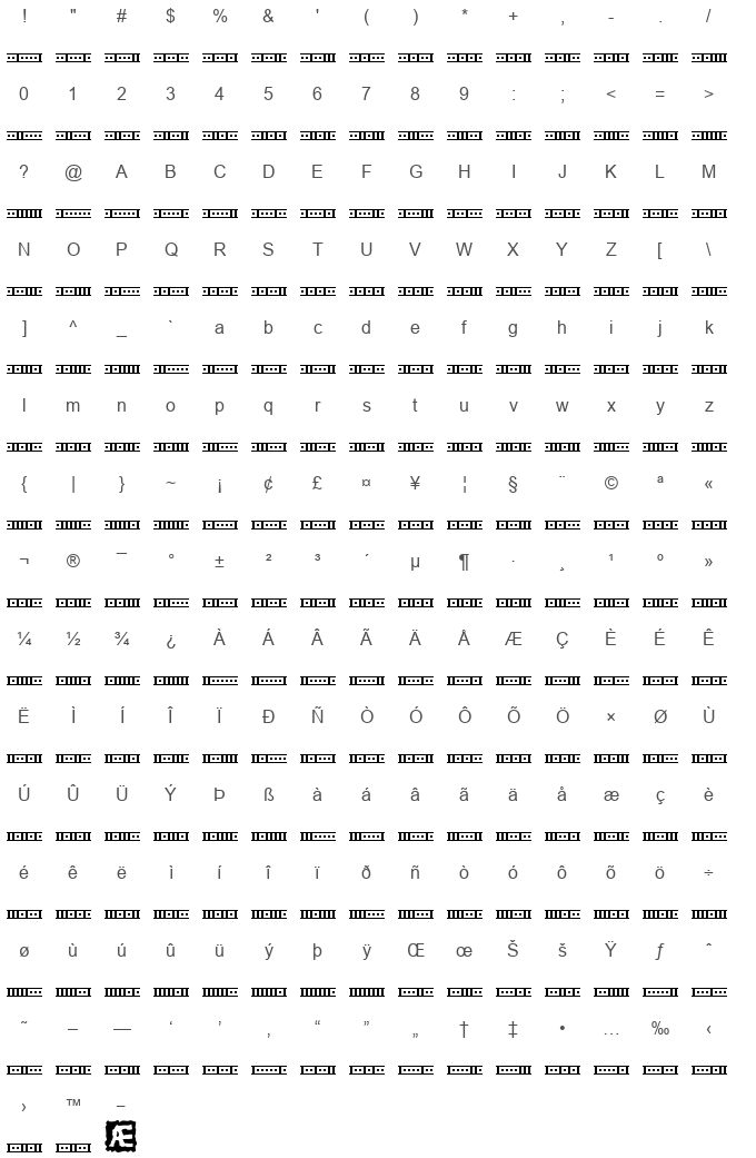 Binary 01s BRK - Abstract Fonts - Download Free Fonts