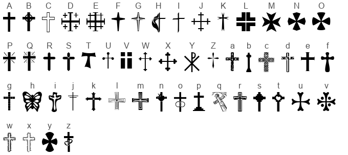 Christian Crosses - Abstract Fonts - Download Free Fonts