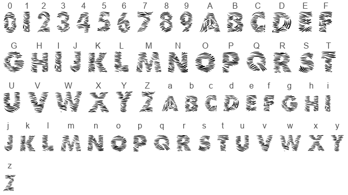 101 Zebra Print - Abstract Fonts - Download Free Fonts