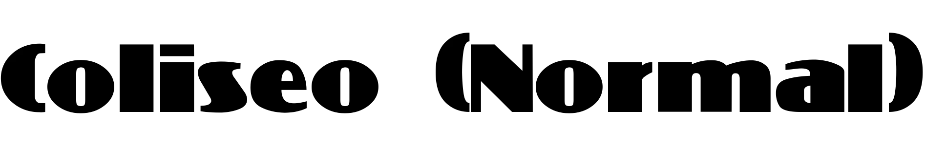 Coliseo-Normal - Abstract Fonts - Download Free Fonts