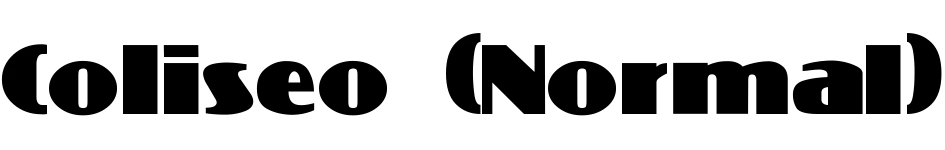 Coliseo-Normal - Abstract Fonts - Download Free Fonts