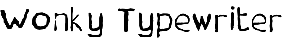 Wonky Typewriter - Abstract Fonts - Download Free Fonts