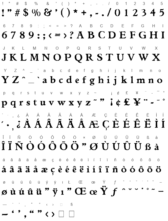 Weathered SF - Abstract Fonts - Download Free Fonts