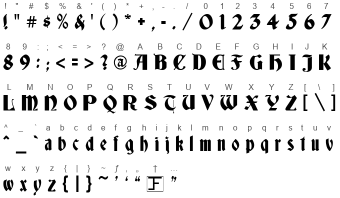 Deutsch Gothic - Abstract Fonts - Download Free Fonts
