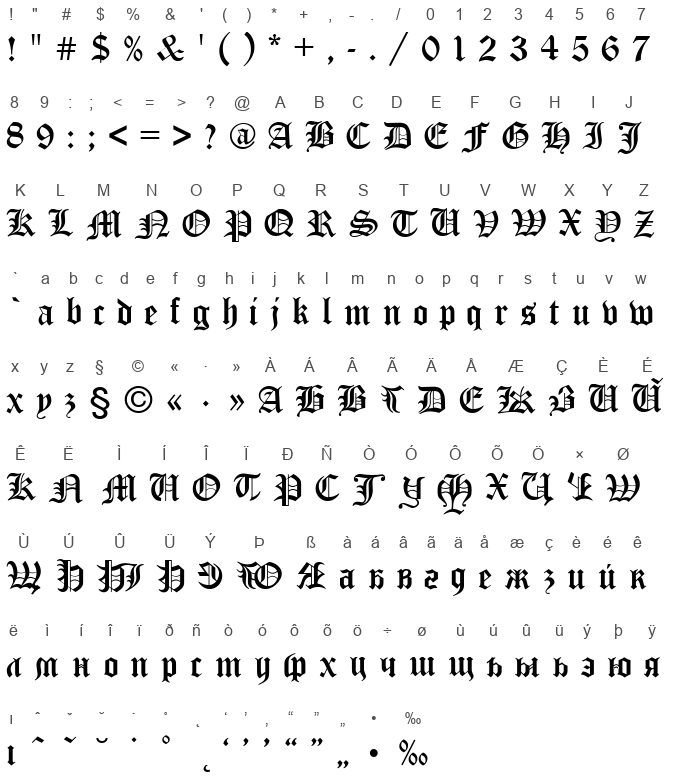 Encient German Gothic - Abstract Fonts - Download Free Fonts