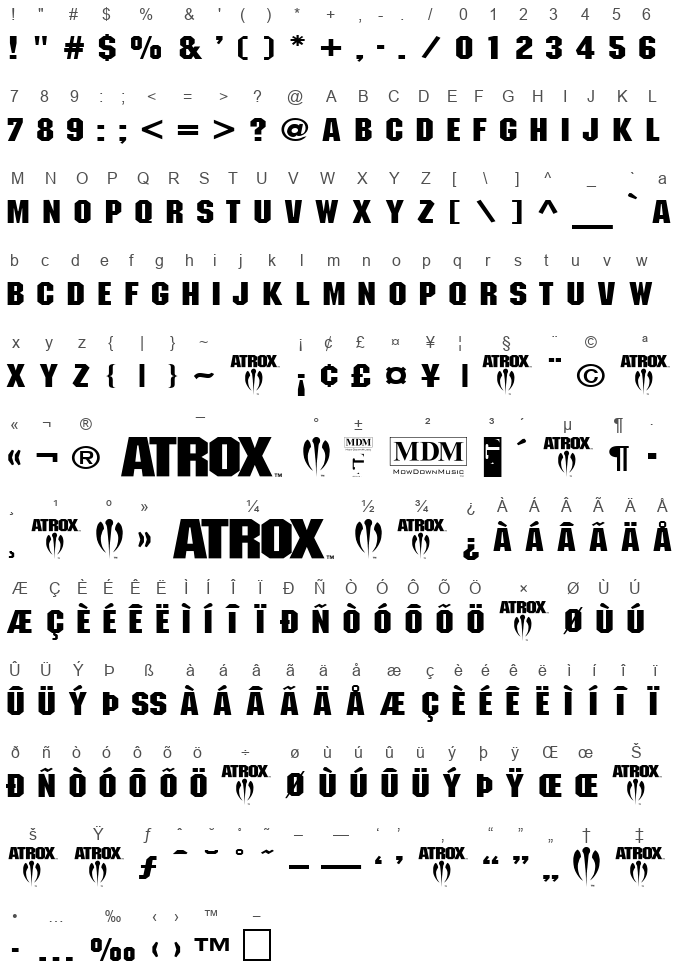 ATROX - Abstract Fonts - Download Free Fonts