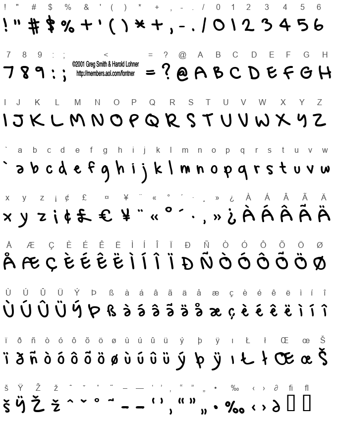 Greg's Hand - Abstract Fonts - Download Free Fonts