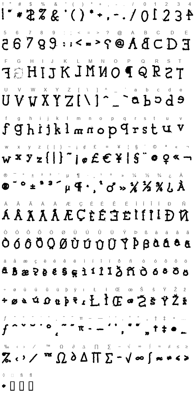 tYpEwRiTeR's ReVeNgE! - Abstract Fonts - Download Free Fonts