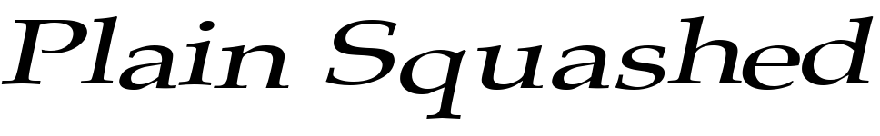 Plain Squashed - Abstract Fonts - Download Free Fonts