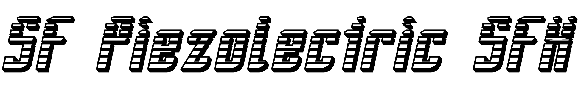 SF Piezolectric SFX - Abstract Fonts - Download Free Fonts