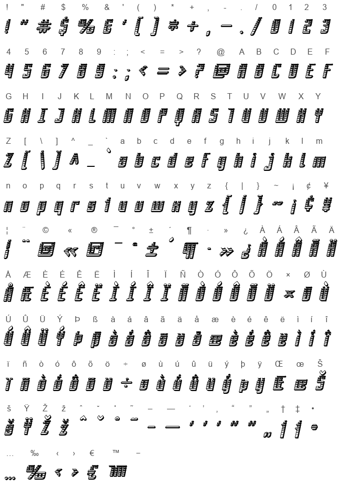 SF Piezolectric SFX - Abstract Fonts - Download Free Fonts