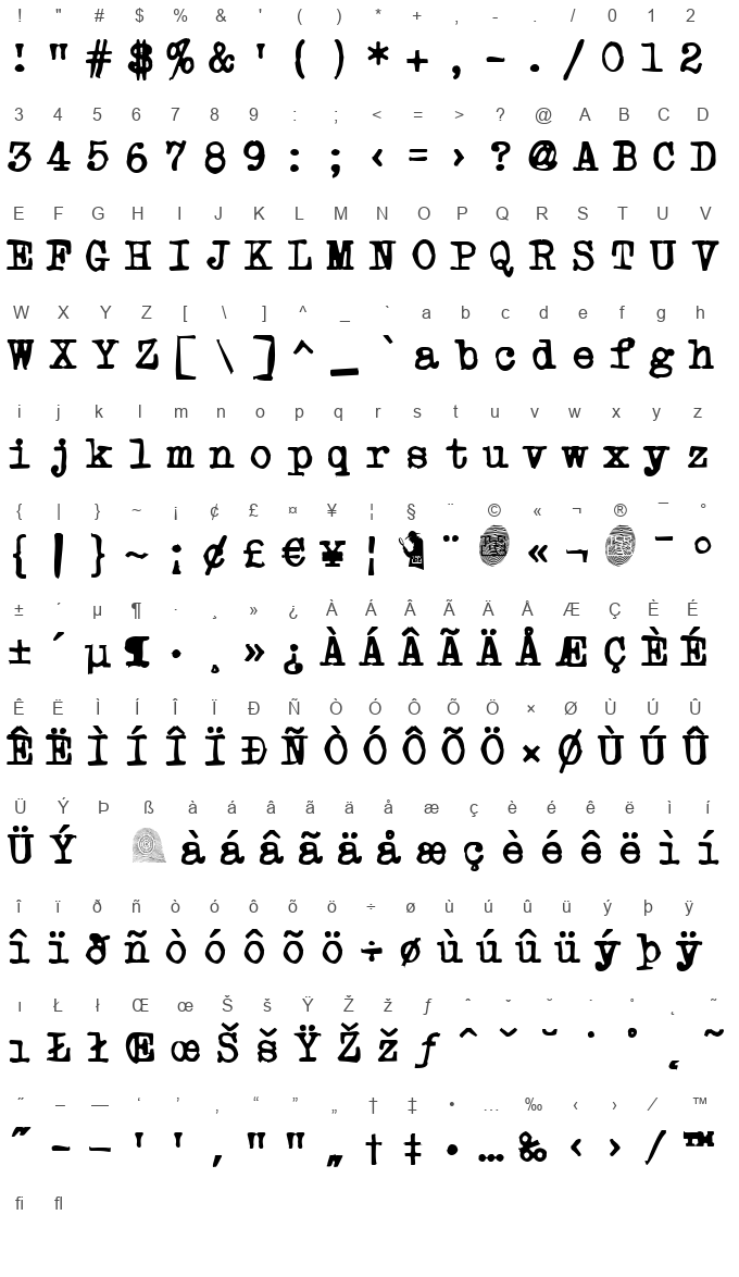 Powderfinger Type - Abstract Fonts - Download Free Fonts