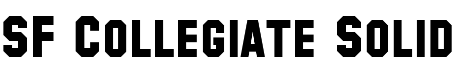 SF Collegiate Solid - Abstract Fonts - Download Free Fonts