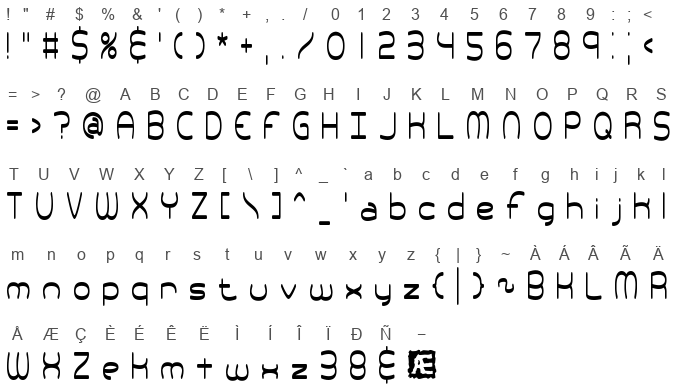 Pneumatics Tall BRK - Abstract Fonts - Download Free Fonts