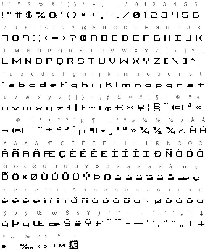 Binary X CHR BRK - Abstract Fonts - Download Free Fonts