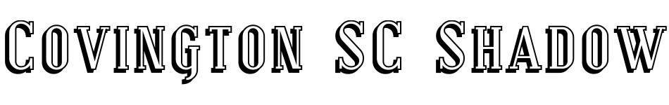 Covington SC Shadow - Abstract Fonts - Download Free Fonts