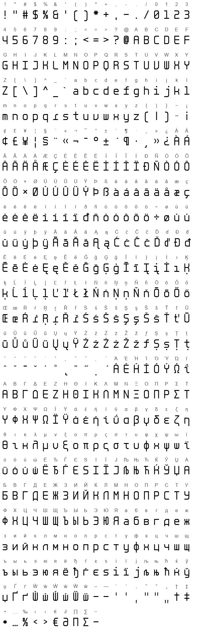 LT Binary Neue - Abstract Fonts - Download Free Fonts
