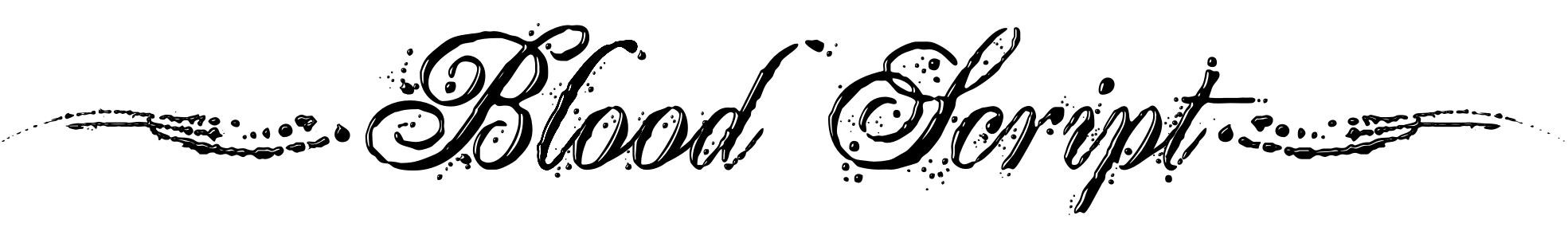 Blood Script Italic Personal Us - Abstract Fonts - Download Free Fonts