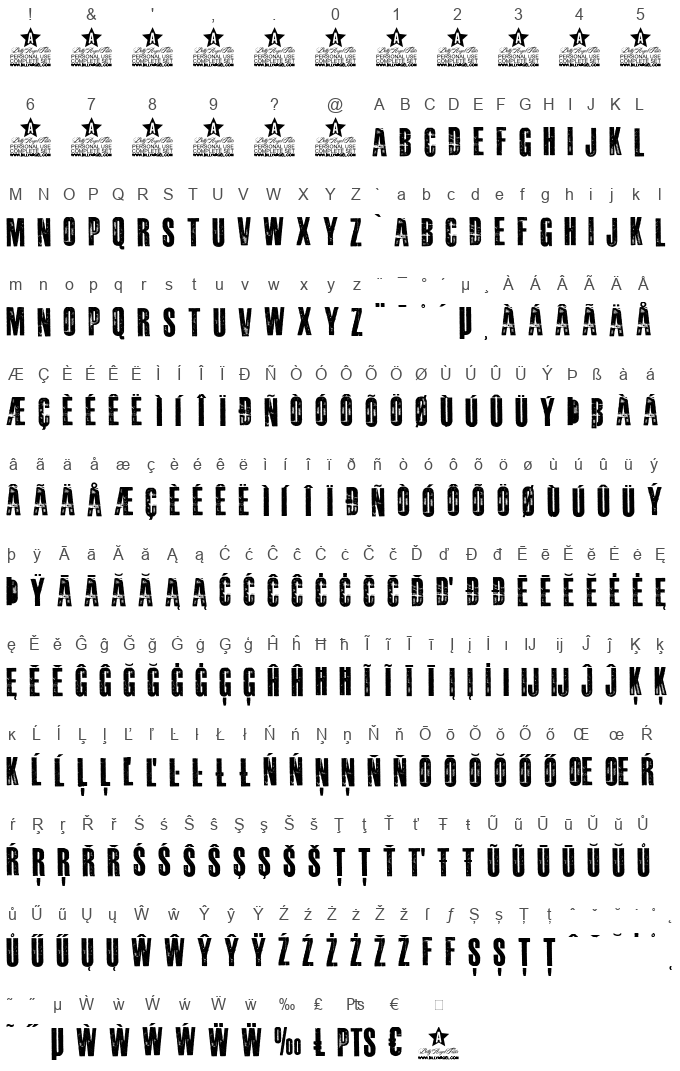 DAMAGEPLAN PERSONAL USE - Abstract Fonts - Download Free Fonts