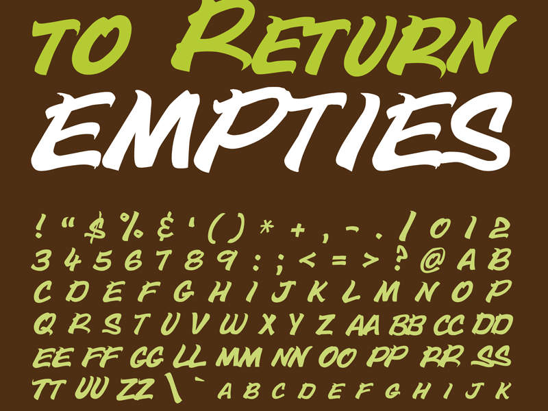 Bottle Depot - abstract fonts - download free fonts